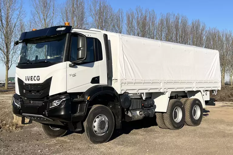 Iveco T-Way AD380T43WH AT 6x6 Tarpaulin/Canvas Body Truck for sale ...